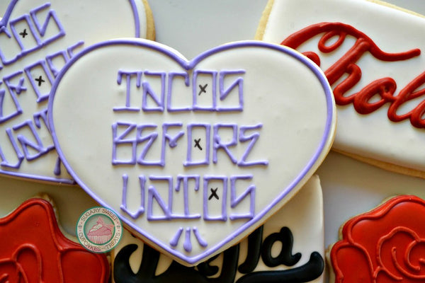 Chola Themed cookies (24 cookies) – SugarySweetCookies