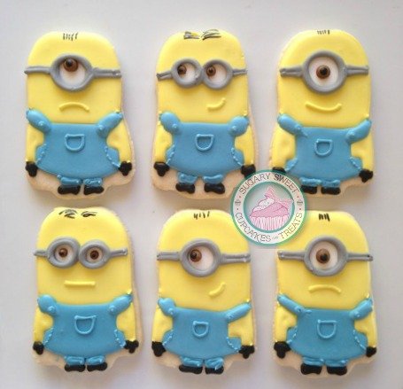 Minions (12 cookies) – SugarySweetCookies