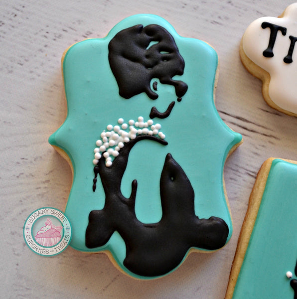 Breakfast at Tiffany's inspired (24 cookies) – SugarySweetCookies