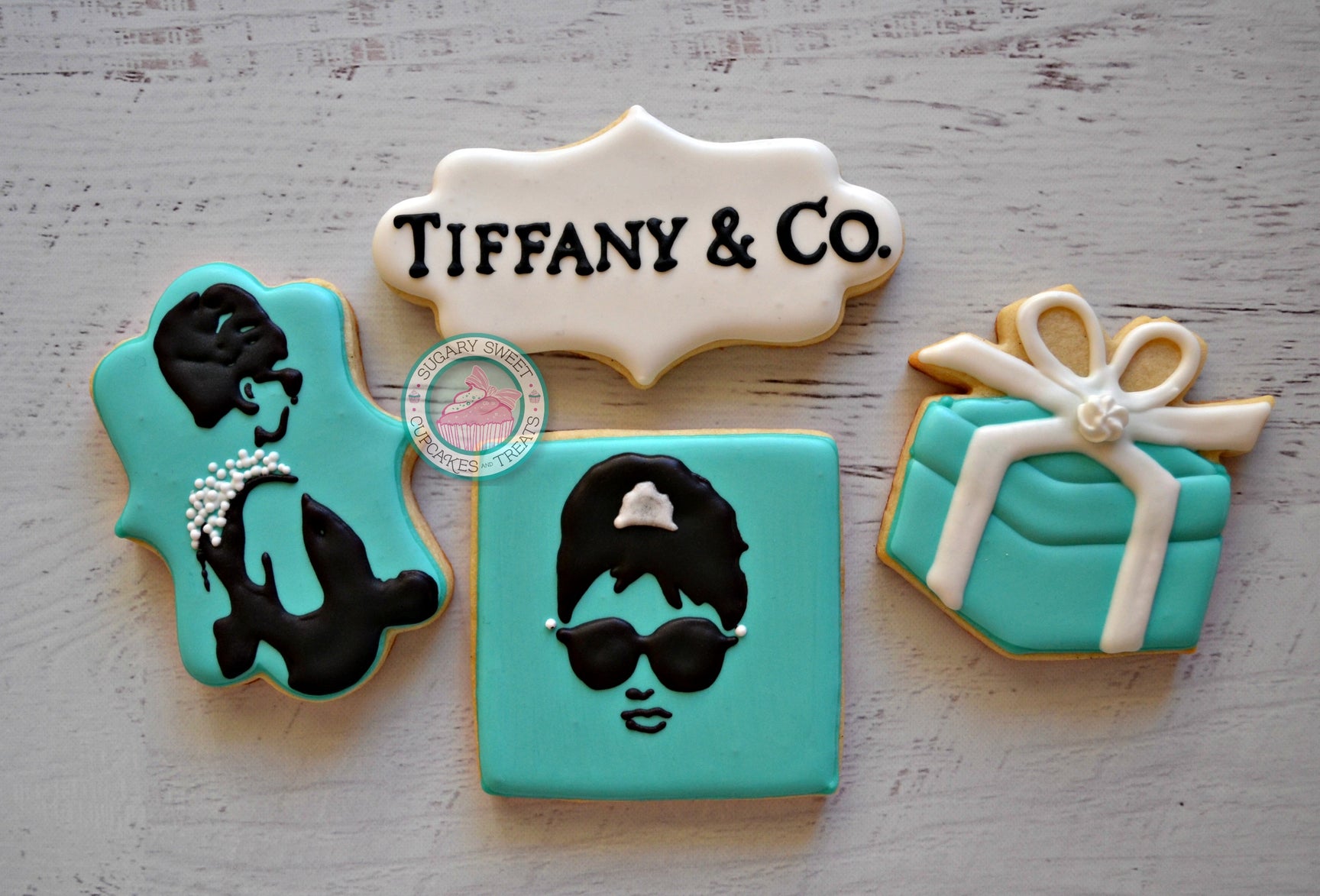 Breakfast at Tiffany's inspired (24 cookies) – SugarySweetCookies